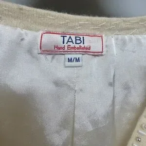Tabi | Sweaters | Vintage Tabi Angoralambswool Hand Embellished Cream ...